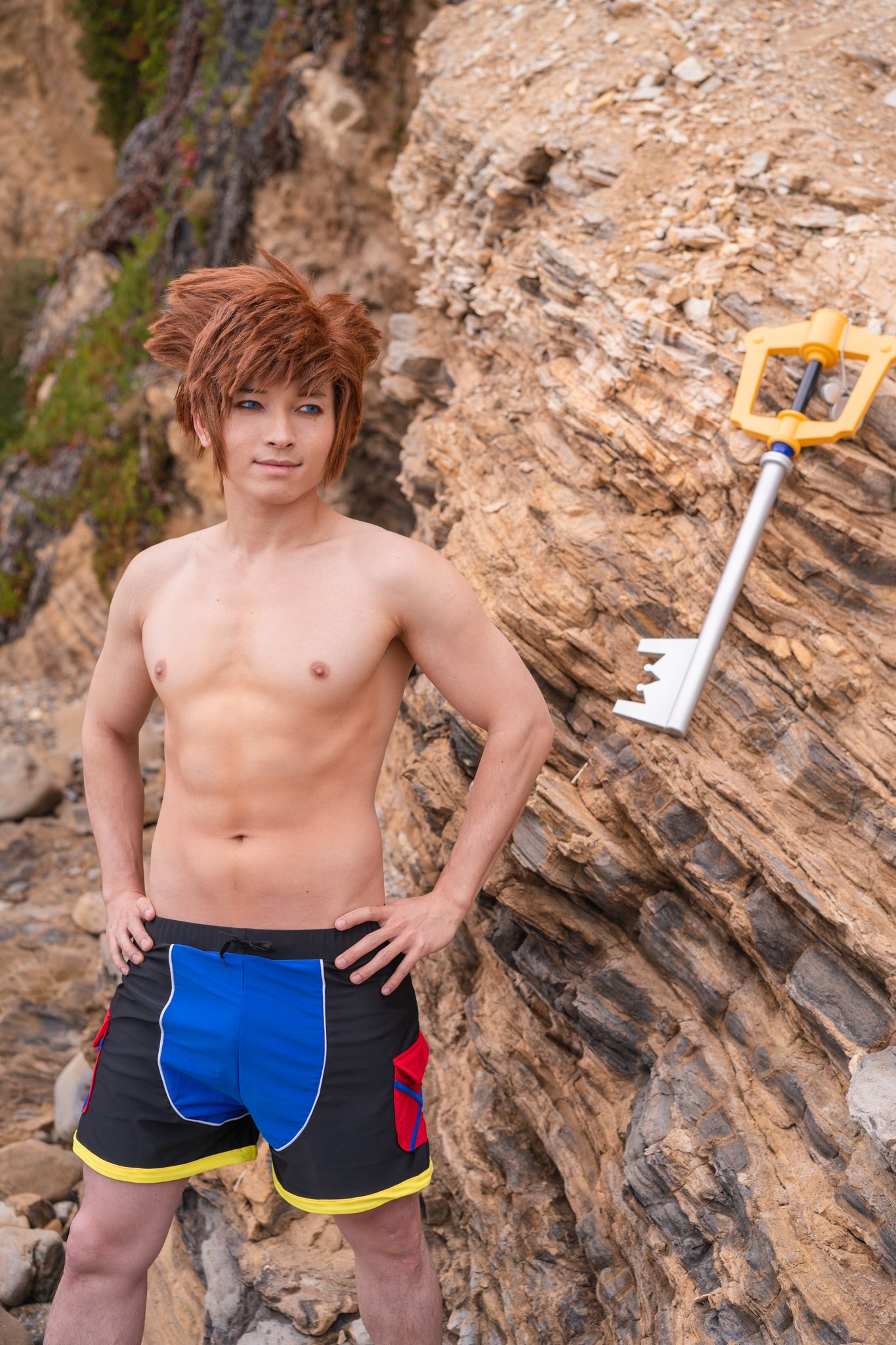 Kingdom Key Wielder Swimsuit Cosplay Shorts - SixOn Clothing