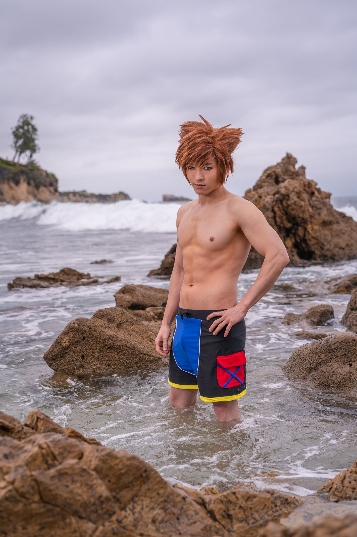 Kingdom Key Wielder Swimsuit Cosplay Shorts - SixOn Clothing