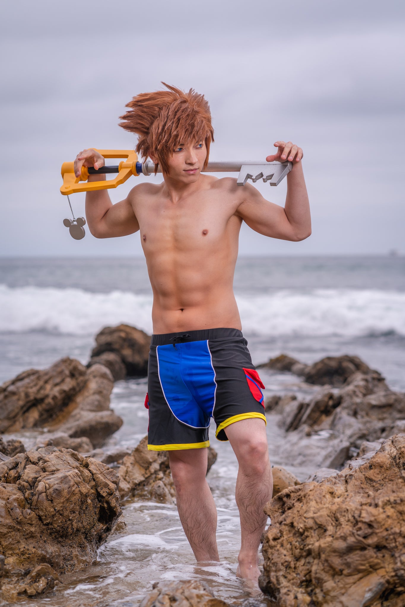 Kingdom Key Wielder Swimsuit Cosplay Shorts - SixOn Clothing