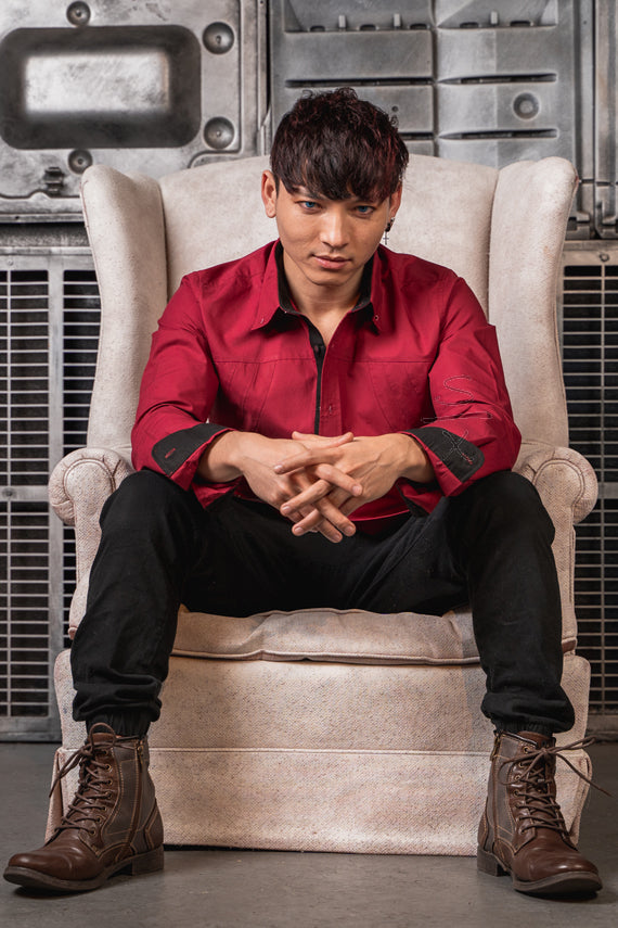 Devil Hunter Mens Dress Shirt - SixOn Clothing