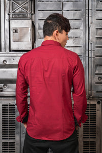 Devil Hunter Mens Dress Shirt - SixOn Clothing