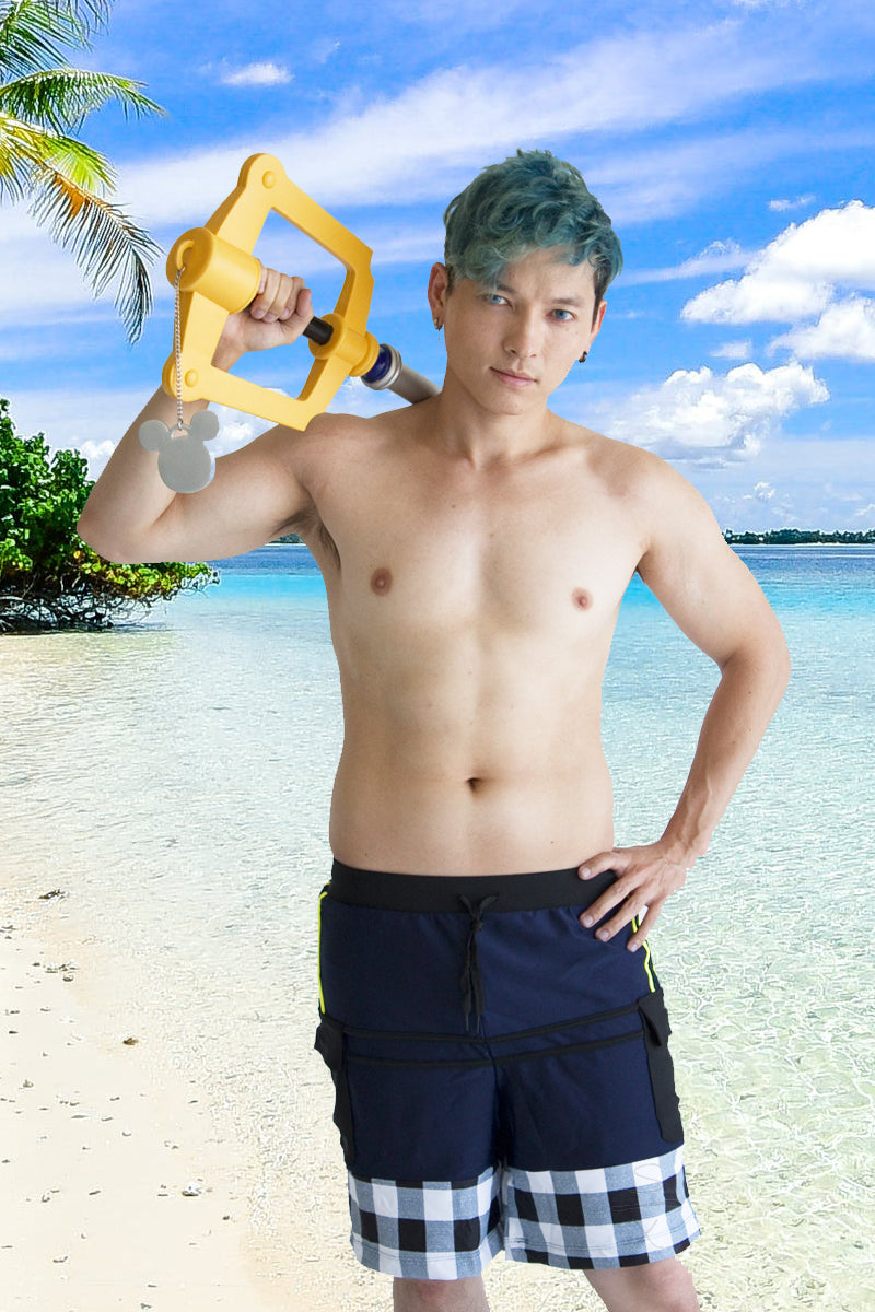 Kingdom Key Master Swimsuit Cosplay Shorts - SixOn Clothing