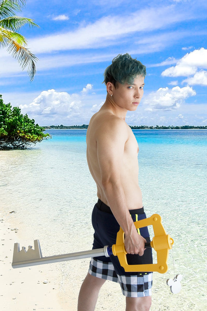 Kingdom Key Master Swimsuit Cosplay Shorts - SixOn Clothing